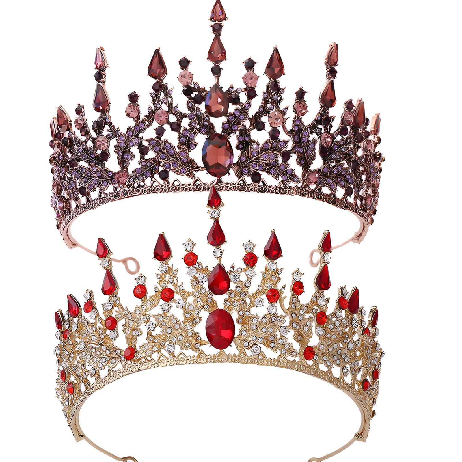 DESIGNICE 2Pcs Birthday Crown for Girls,Light and Shadow in Fine Detail ...
