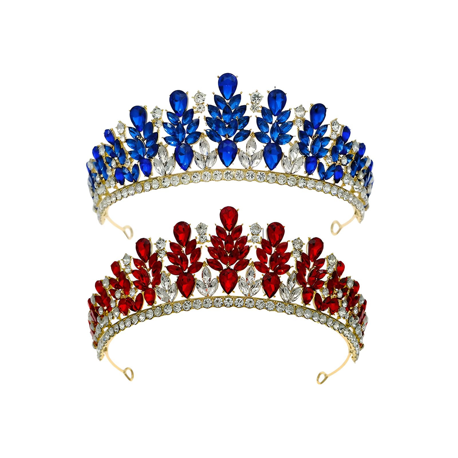 DESIGNICE 2Pcs Birthday Crown for Girls,Noble Gleaming Effect Birthday ...