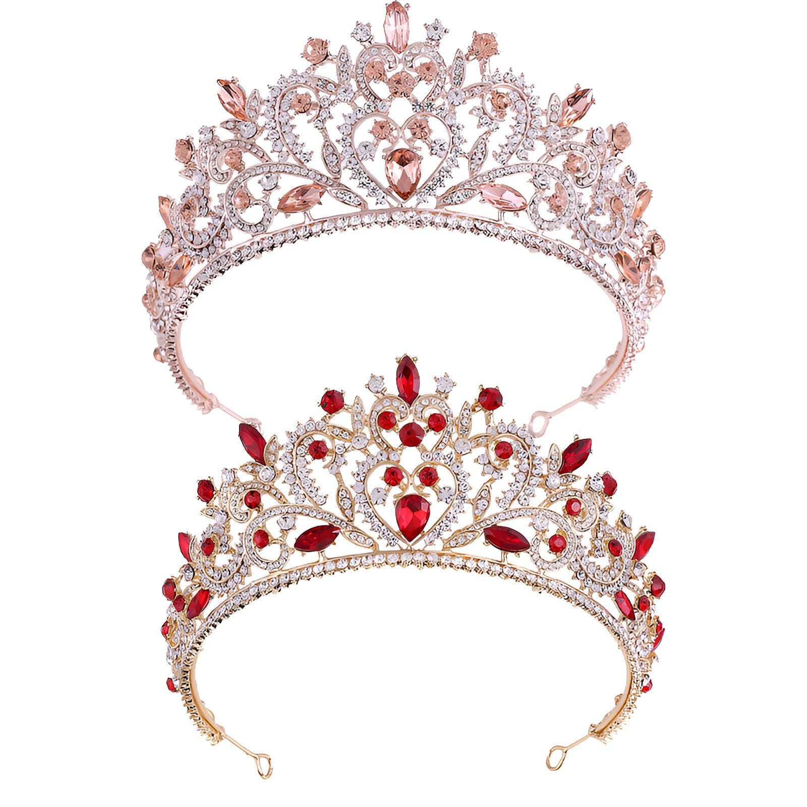 DESIGNICE 2Pcs Birthday Girl Crown,Clear and Sparkling Embellishments ...