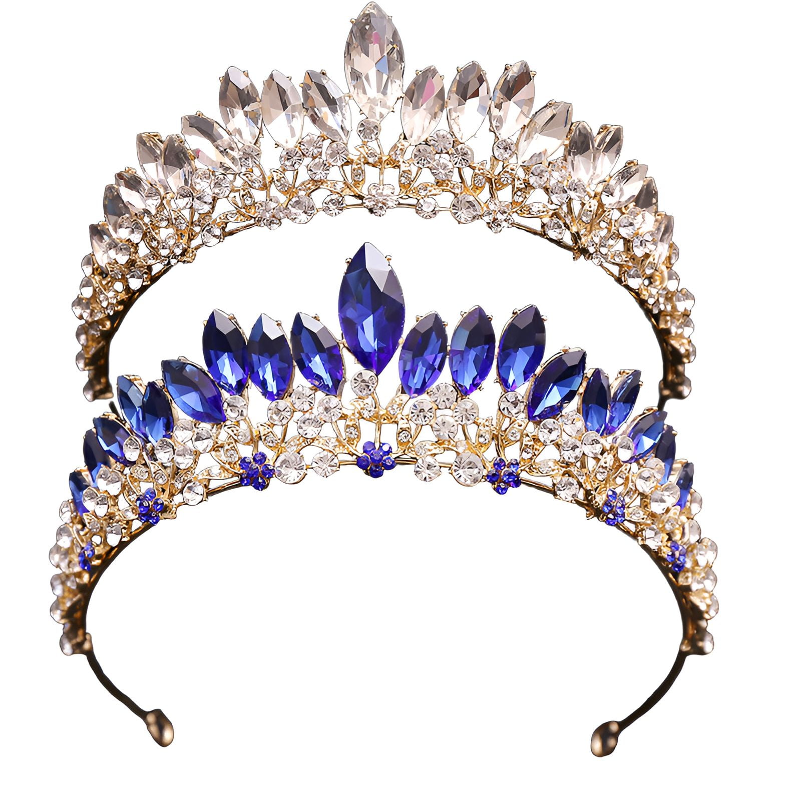 DESIGNICE 2Pcs Birthday Girl Crown,Harmoniously Colored Gemstones ...