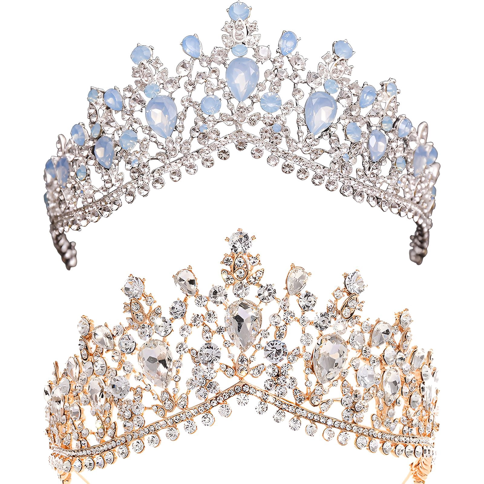 DESIGNICE 2Pcs Birthday Girl Crown,Intricate Carving Design Birthday ...