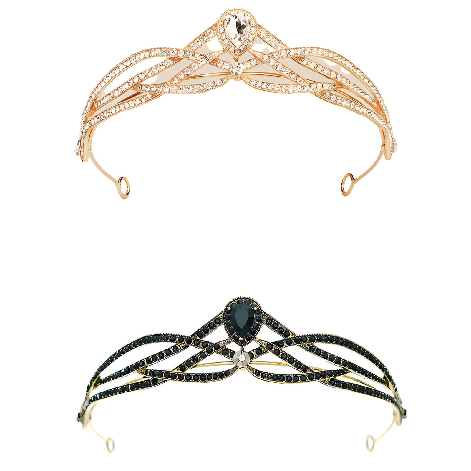 DESIGNICE 2Pcs Birthday Girl Crown,Noble and Elegant Gemstone ...