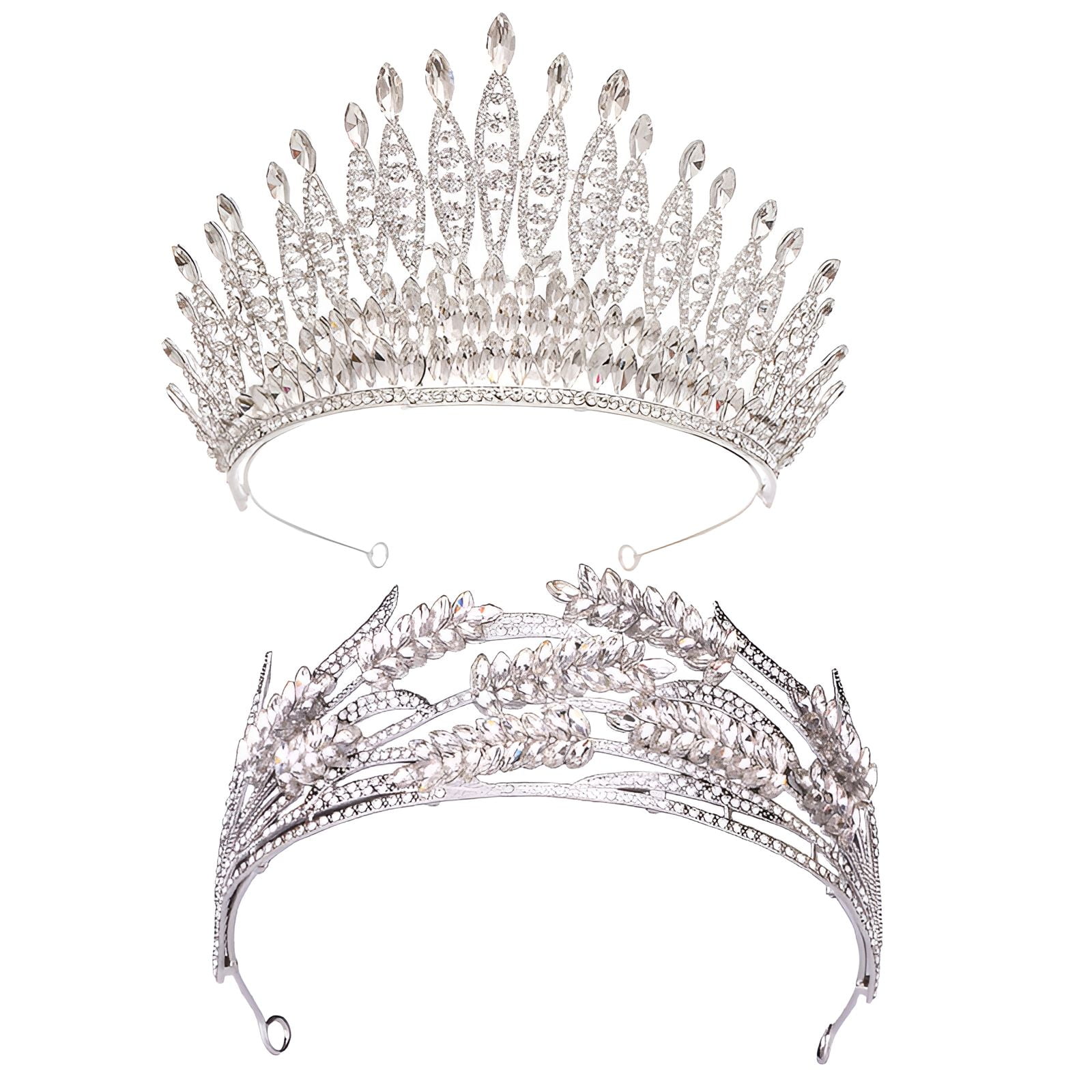 DESIGNICE 2Pcs Birthday Girl Crown,Sculpted Gem Form with Added Visual ...