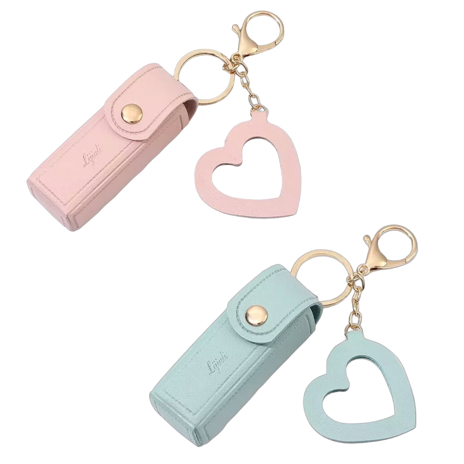 DESIGNICE 2Pcs Chapstick Holder Key Chain, Keychain Accessories ...