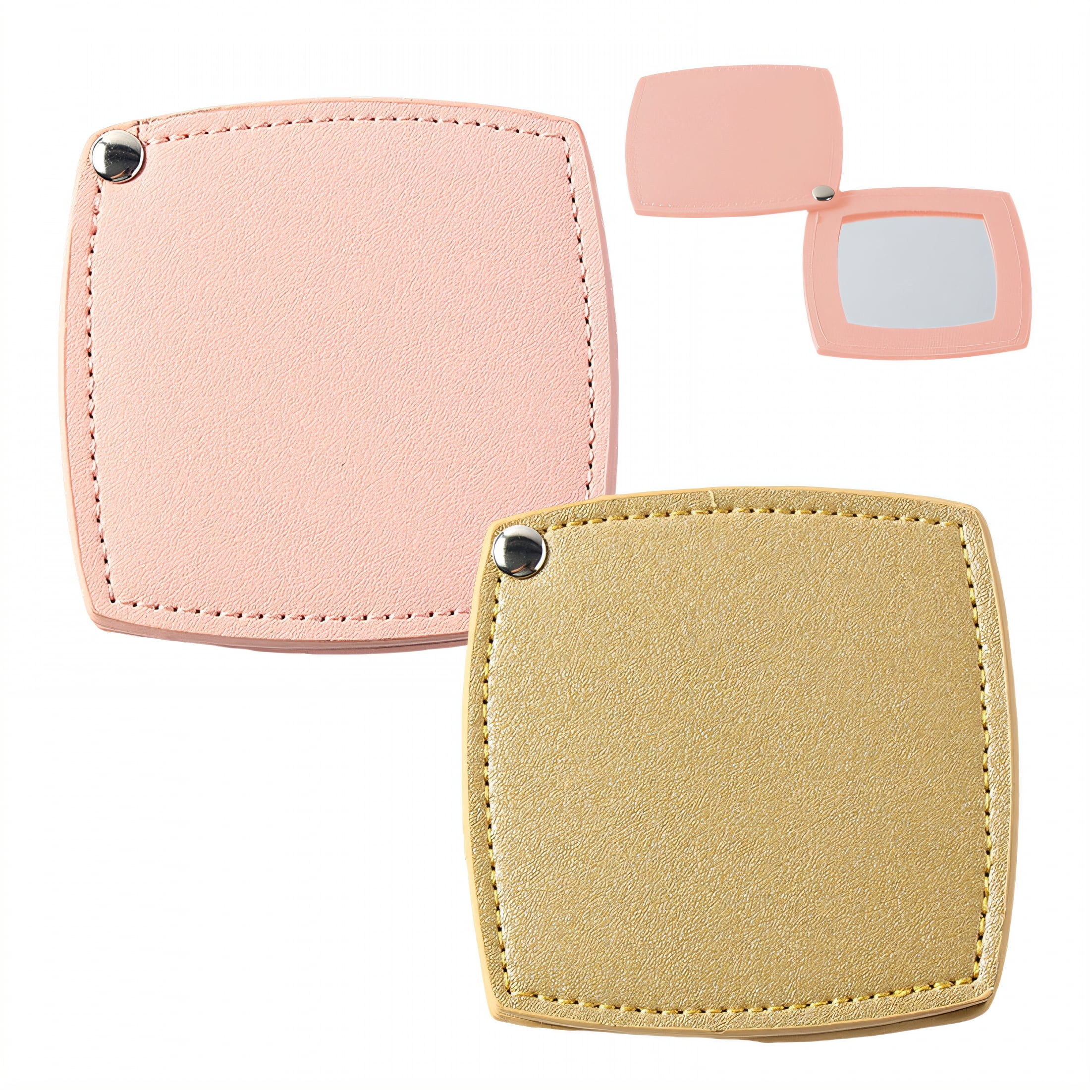 DESIGNICE 2Pcs Compact Mirror,Square Rotating Mini Mirror,Comfortable ...