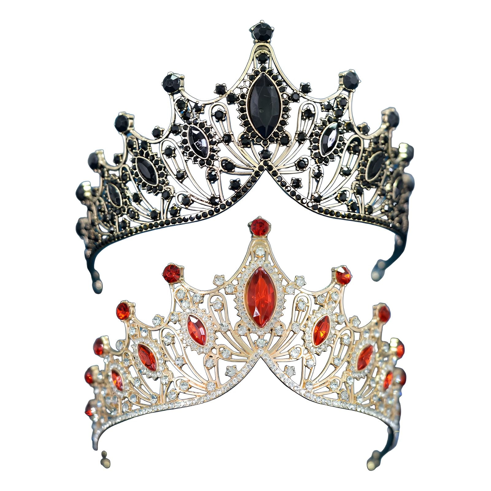 DESIGNICE 2Pcs Crown Cake Topper,Clearly Structured Aesthetics Birthday ...