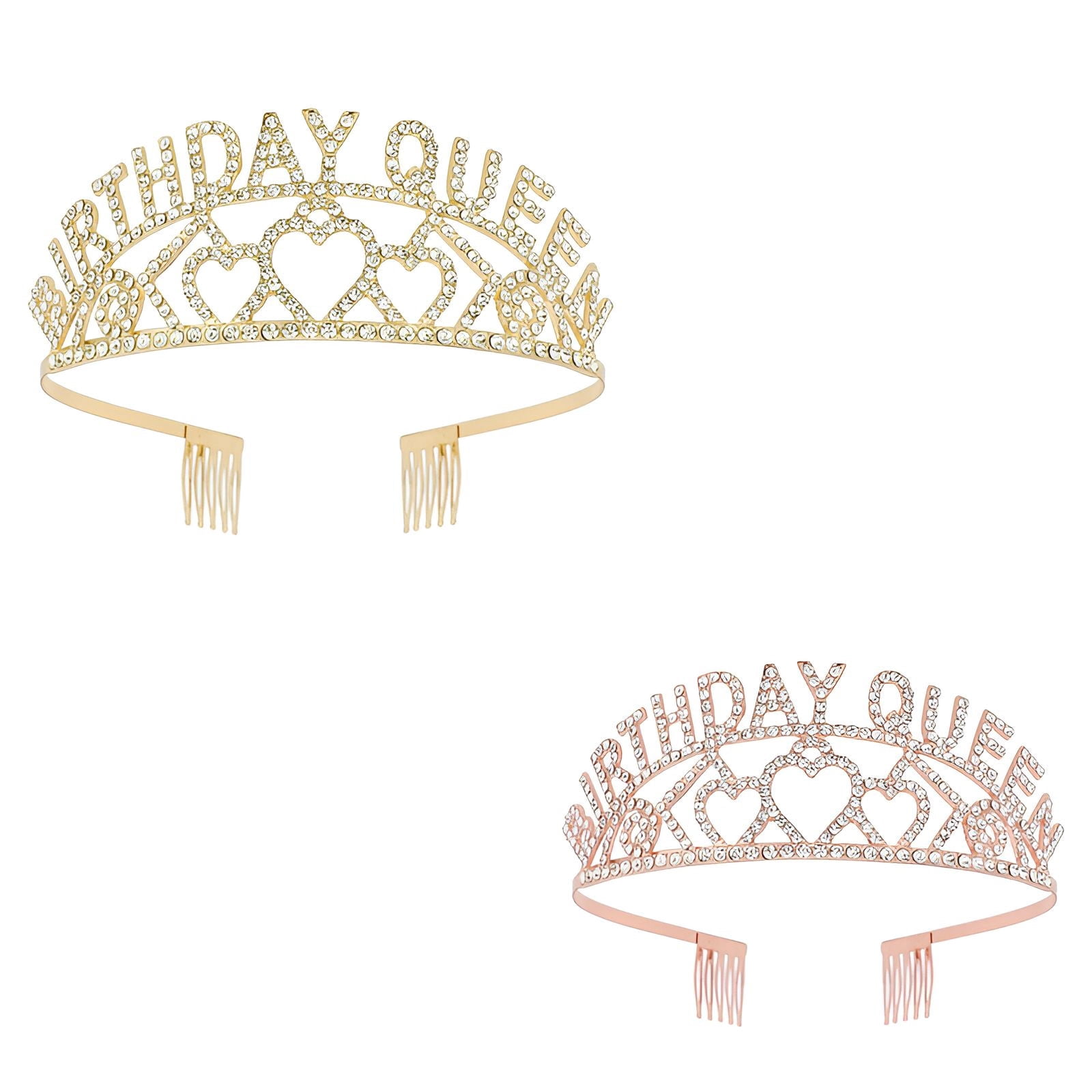DESIGNICE 2Pcs Crown Cake Topper,Creative Carving Brings Unique ...