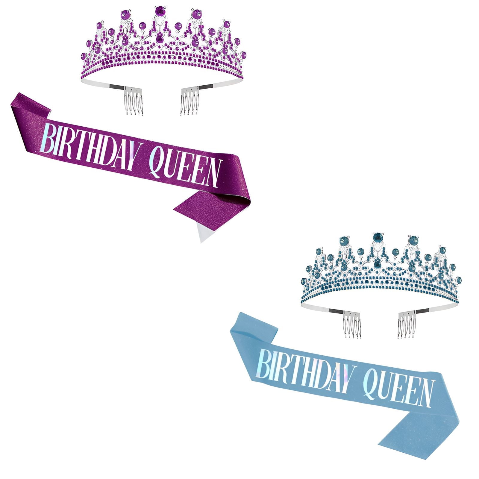DESIGNICE 2Pcs Crown Cake Topper,Prominent Luxury Feel Coronas Para 72 ...