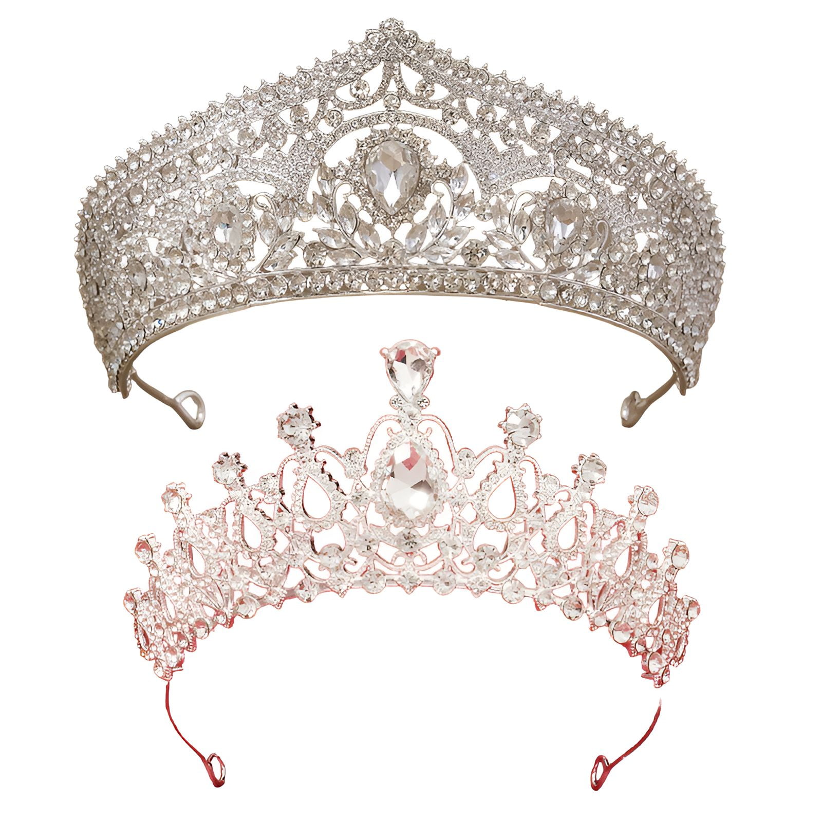 DESIGNICE 2Pcs Crowns for Women,Artistic Style of Exquisite Engraving ...