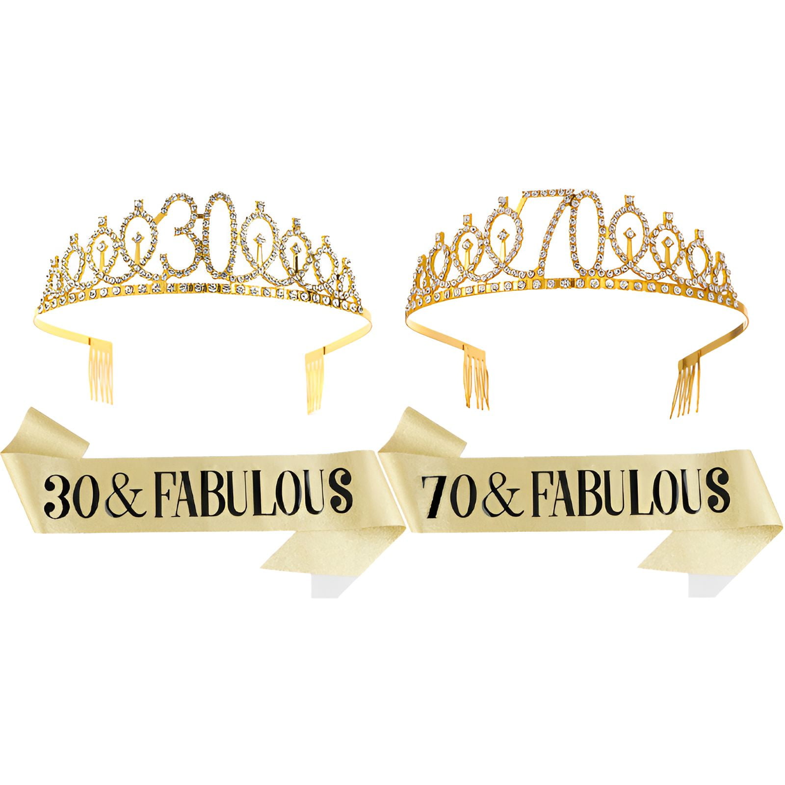 DESIGNICE 2Pcs Crowns for Women,Dynamically Structured 3D Design ...
