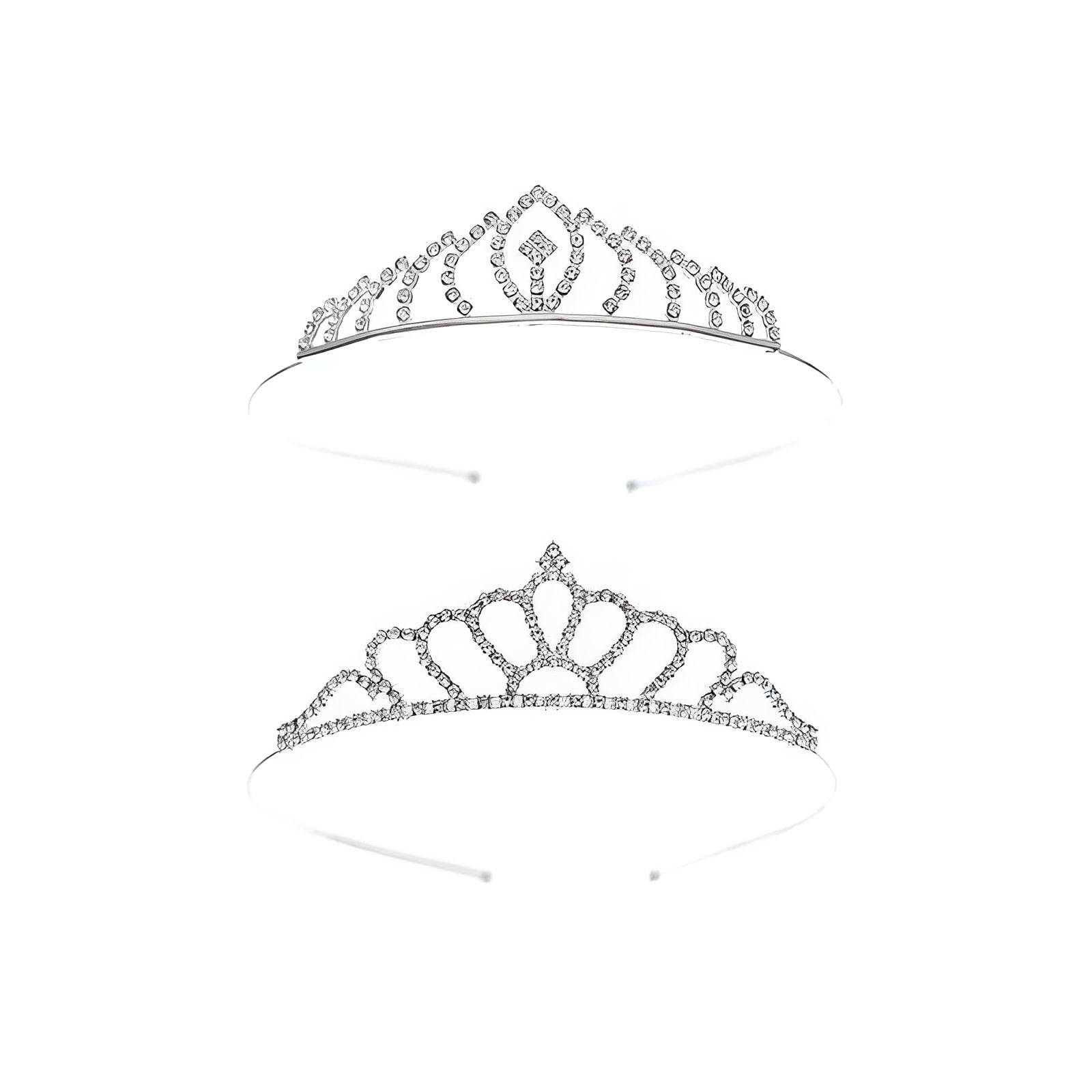 DESIGNICE 2Pcs Crowns for Women,Gorgeous Pearlescent Design Crowns for ...