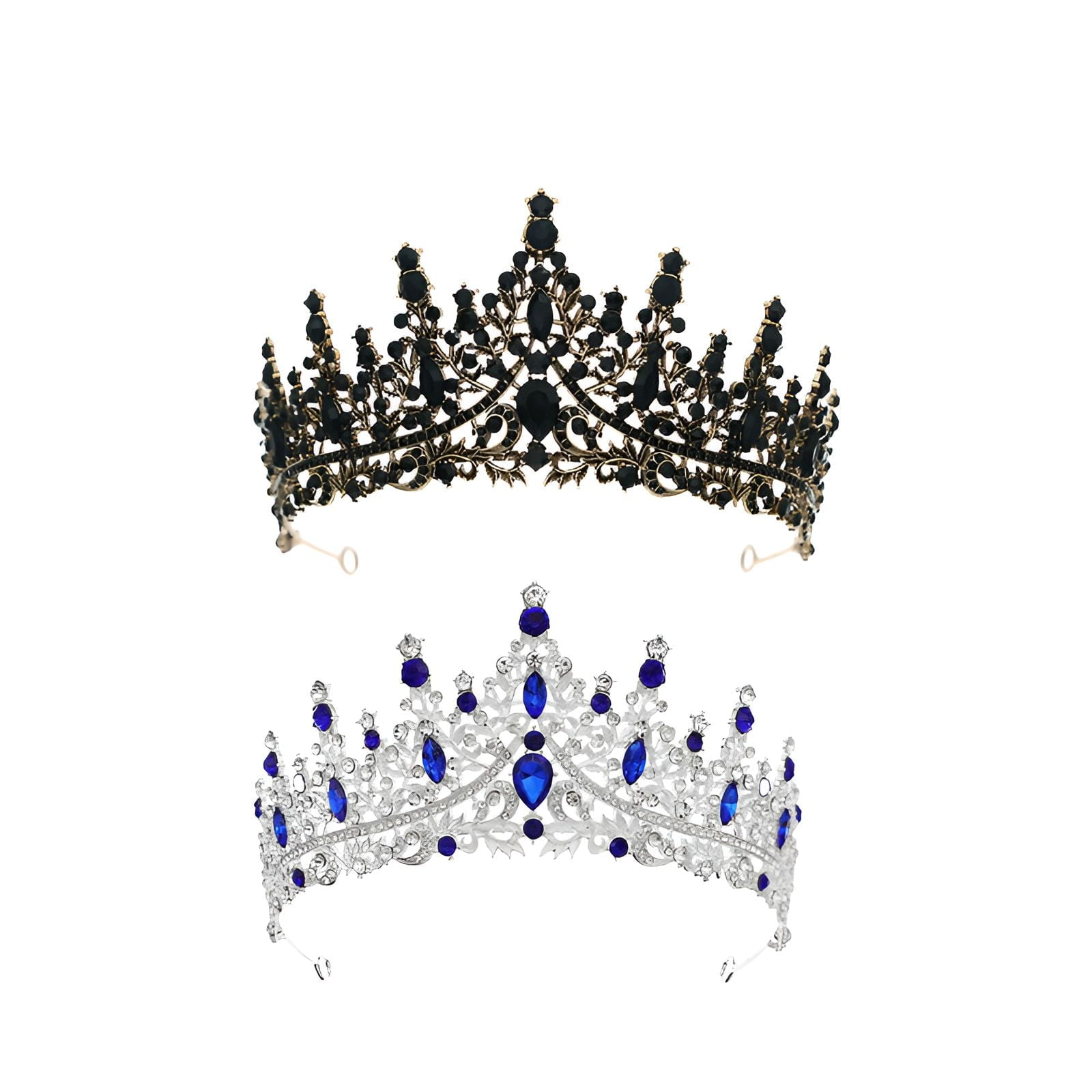 DESIGNICE 2Pcs Crowns for Women,Smooth Light-Shadow Effect Crowns for ...