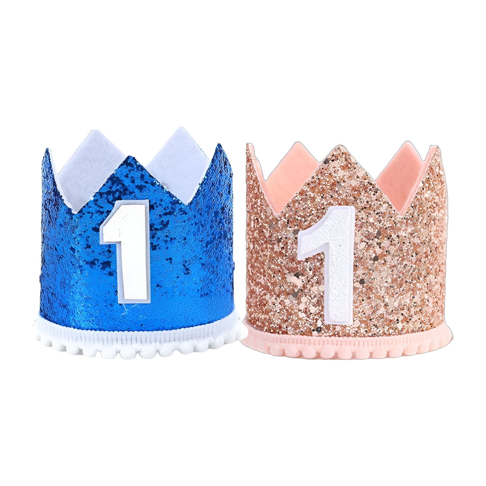 DESIGNICE 2Pcs Crowns for Women,Vividly Refracted Design Glow Crowns ...