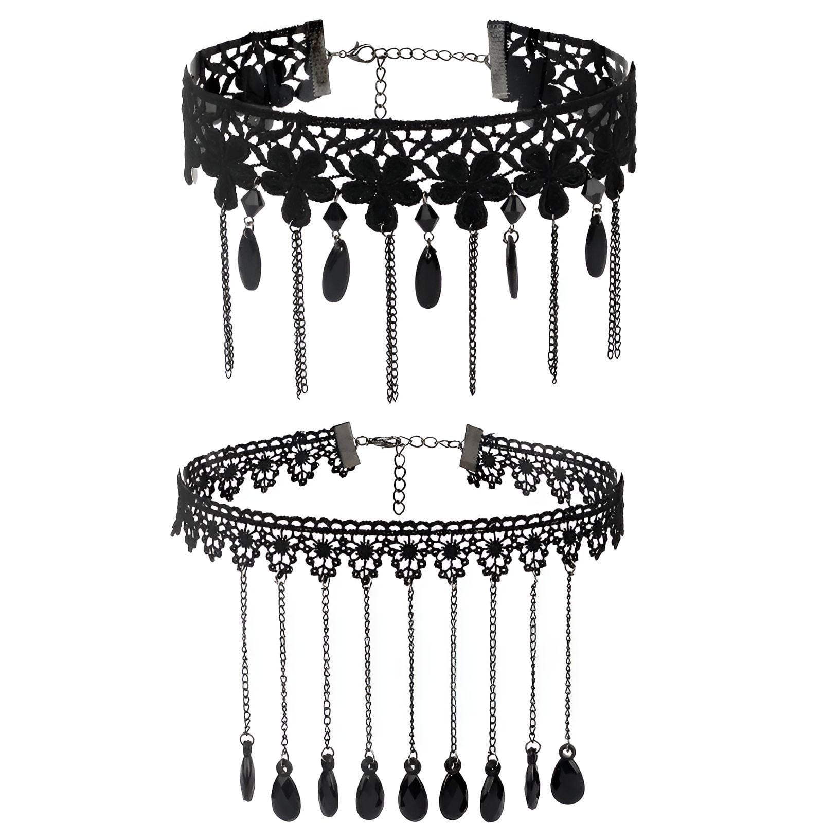 DESIGNICE 2Pcs Goth Accessories,Dark Gothic Spirit Bold Goth Jewelry ...