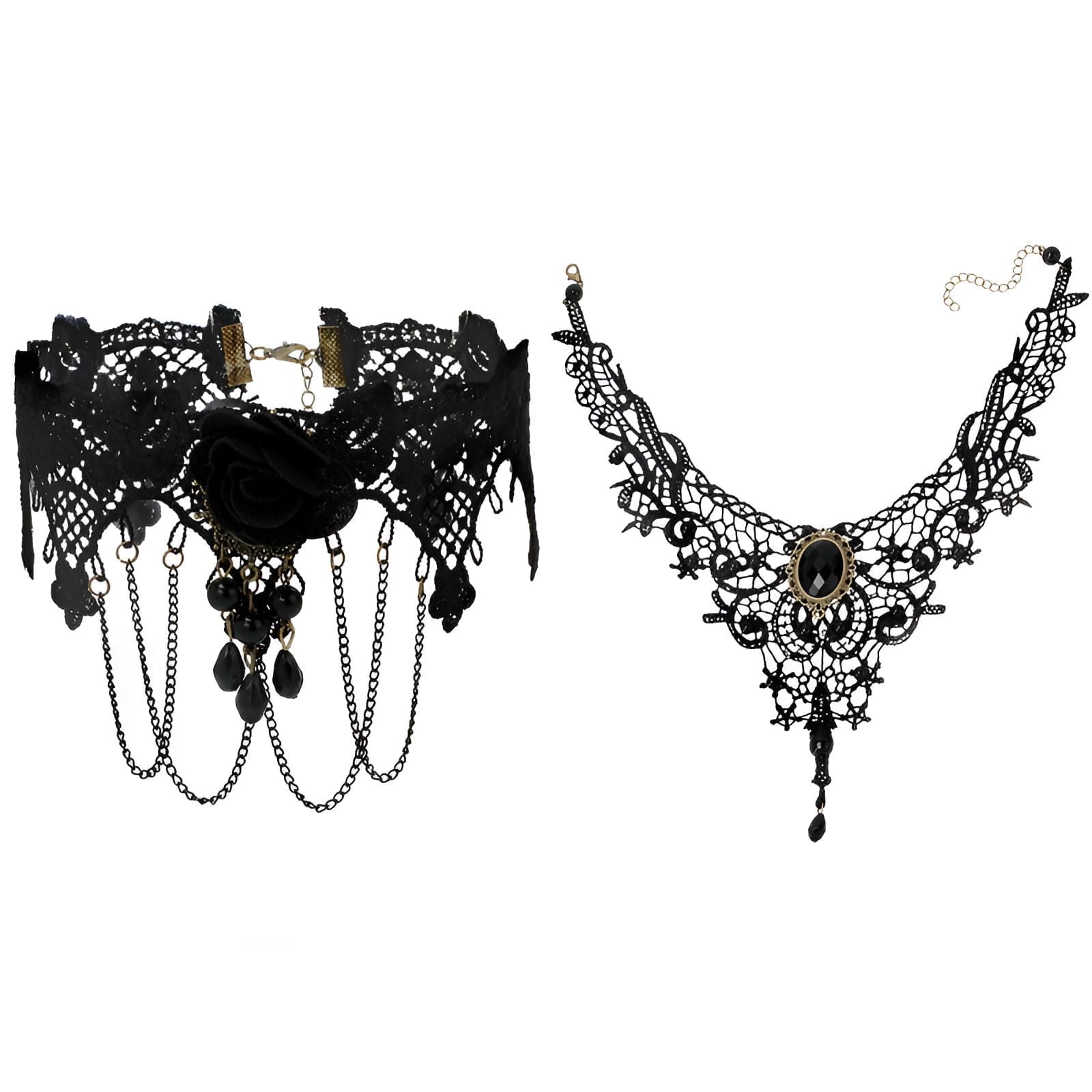 DESIGNICE 2Pcs Gothic Jewelry,Red Blood Drop Gothic,Gothic Punk Look ...