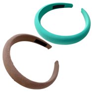 Unique Bargains Green Headbands for Women, Faux Leather Headband for ...