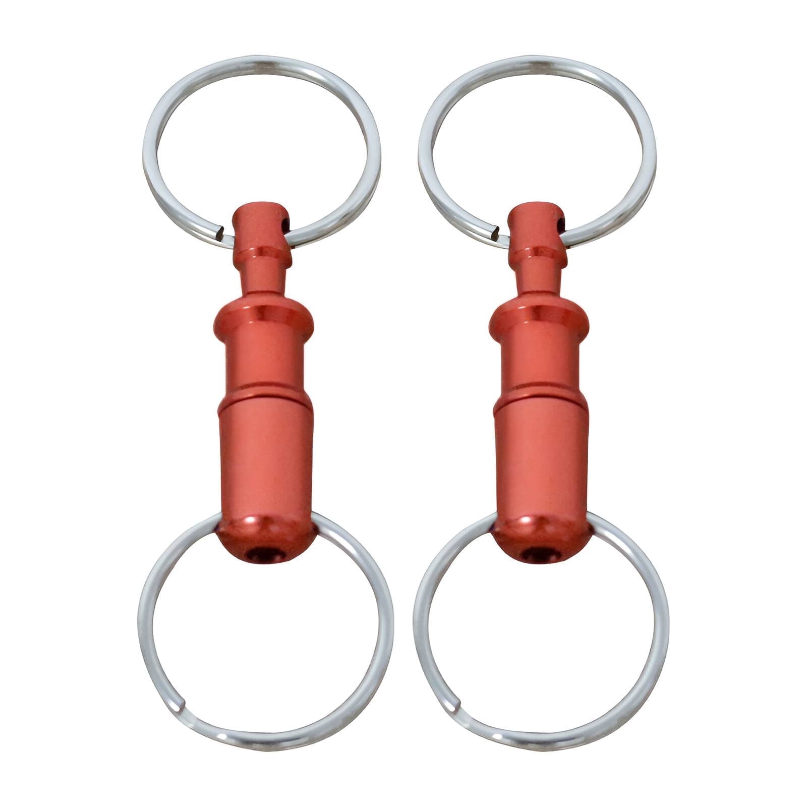 DESIGNICE 2Pcs Key Chain,Metal Outer Ring Key Ring,Enhances Strength ...