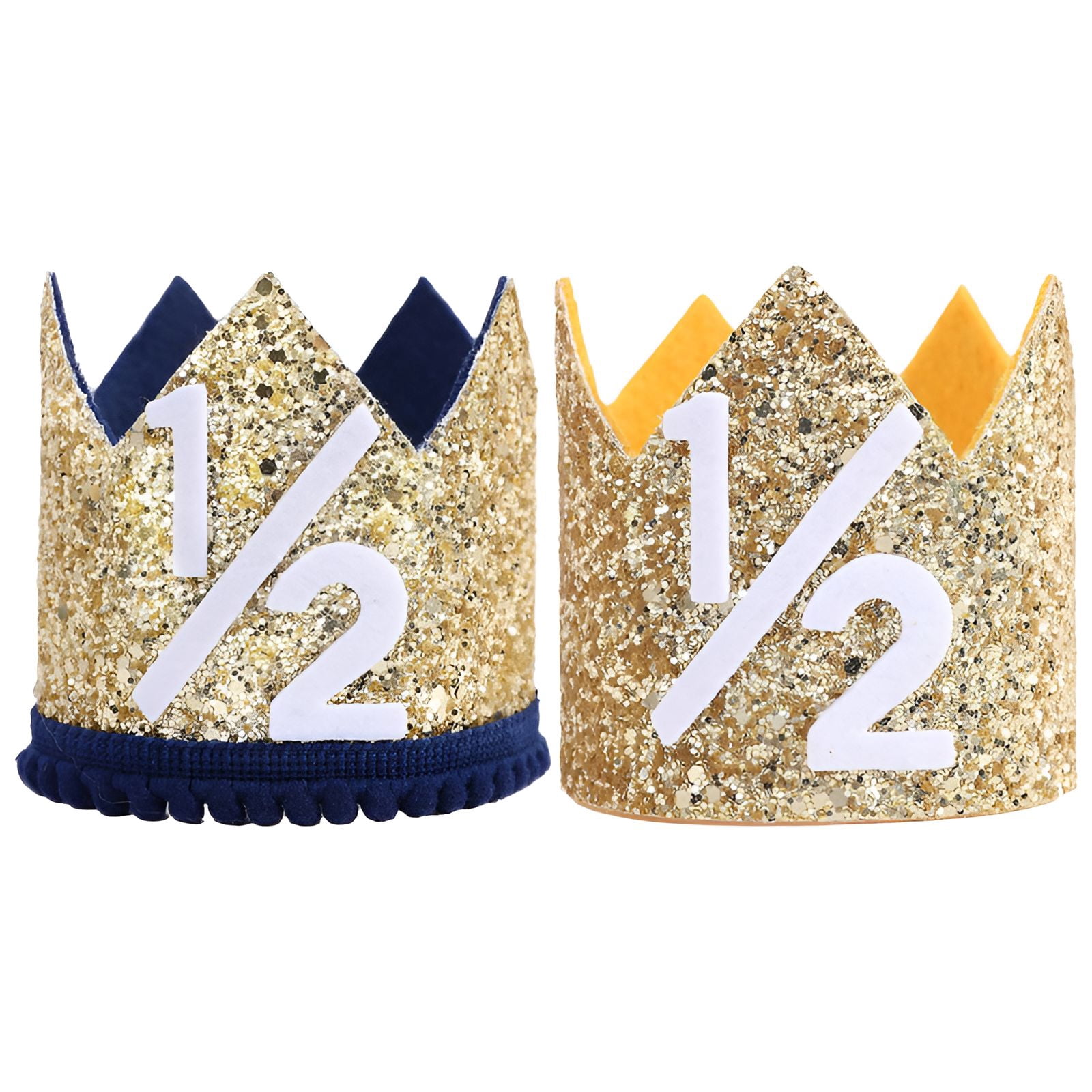DESIGNICE 2Pcs King Crown,Brightly Refracted Design Glow King Crown ...