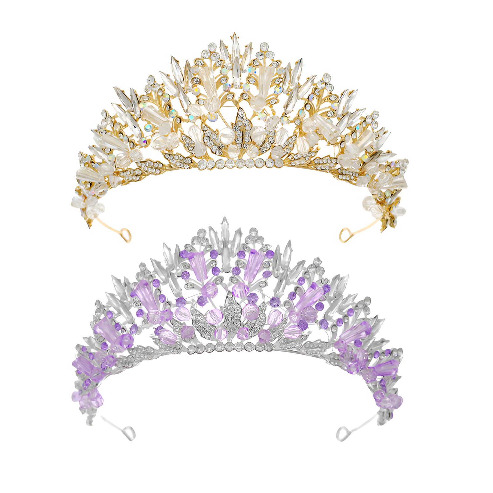 DESIGNICE 2Pcs King Crown,Layered Beauty of Compact Structure Birthday ...