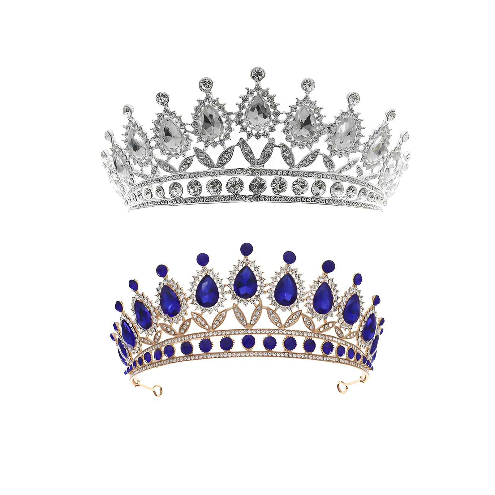 DESIGNICE 2Pcs King Crown,Light and Shadow Change of Classic Carving ...