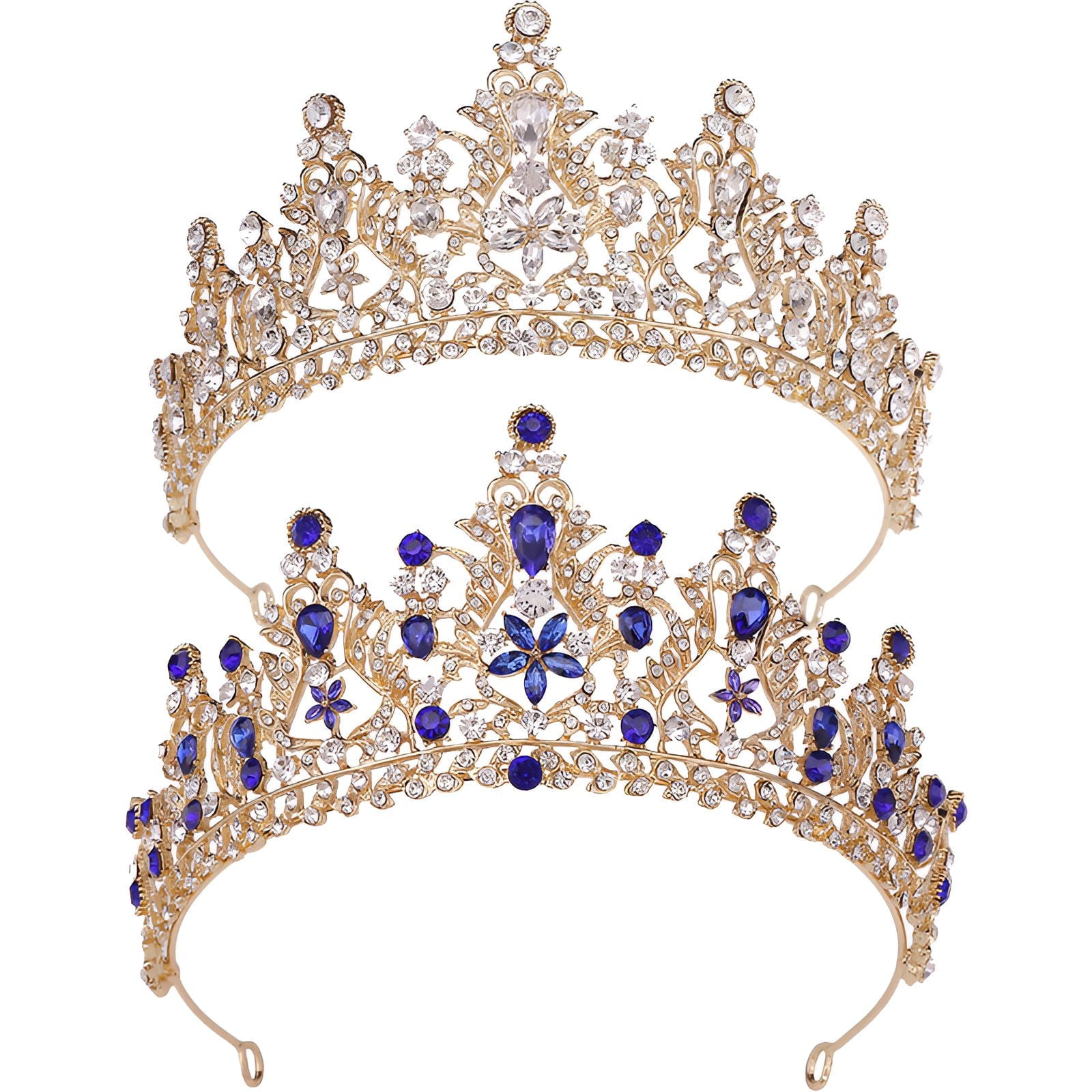 DESIGNICE 2Pcs King Crown,Luminous Light Reflecting Design Birthday ...