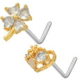 DESIGNICE 2026 New 2Pcs Nose Rings,Simple Piercing Design Nose Rings ...