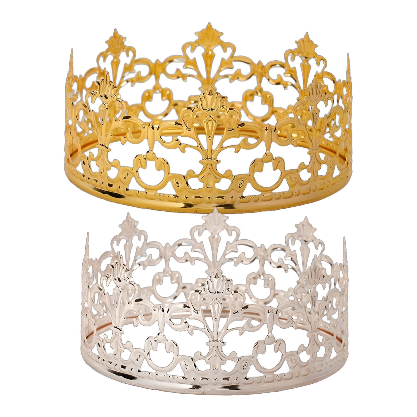 DESIGNICE 2Pcs Princess Crown,Finely Detailed Sculpting Princess Crown ...