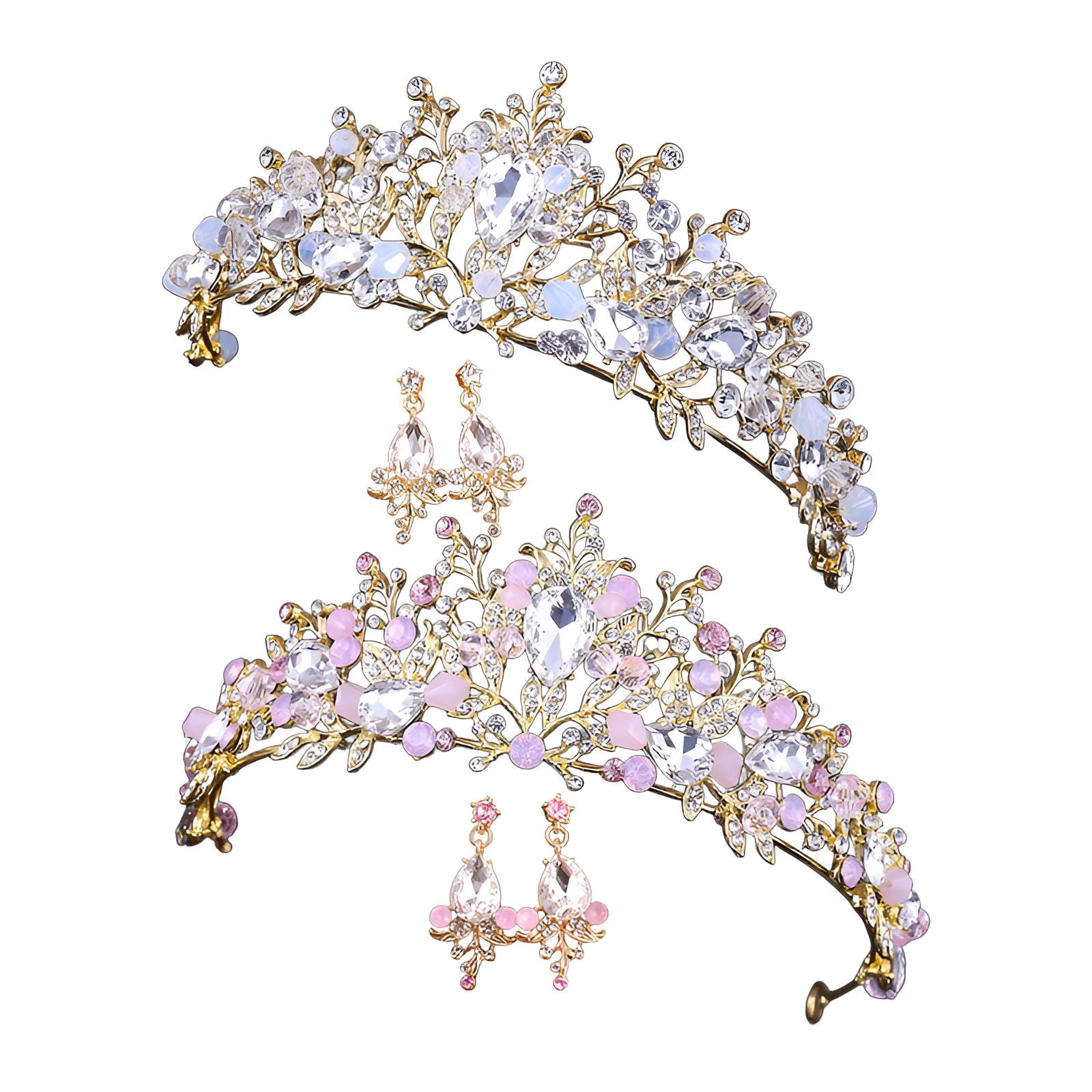 DESIGNICE 2Pcs Princess Crown,Strongly Defined Depth Princess Crown ...