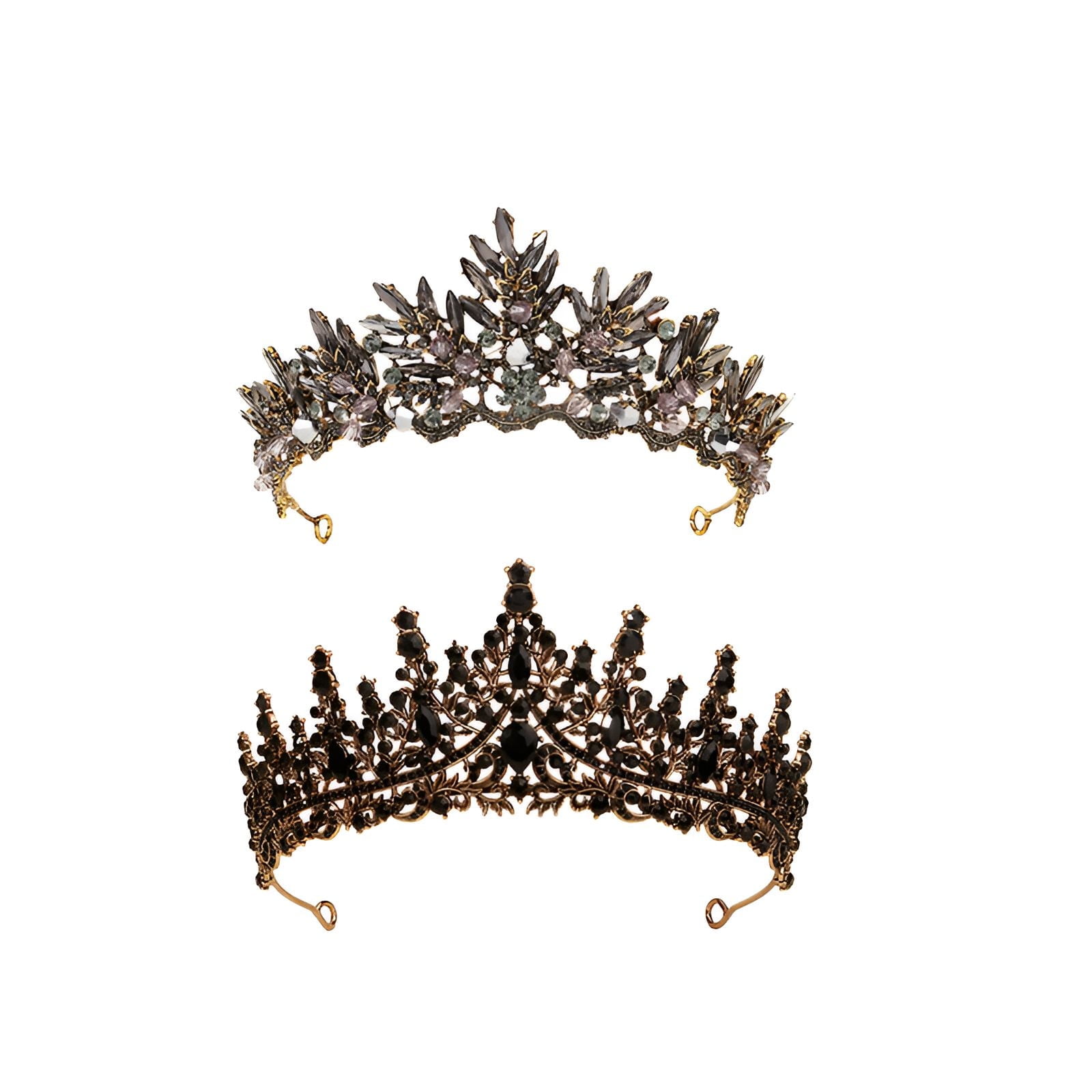 DESIGNICE 2Pcs Princess Crowns for Little Girls,A Combination of ...