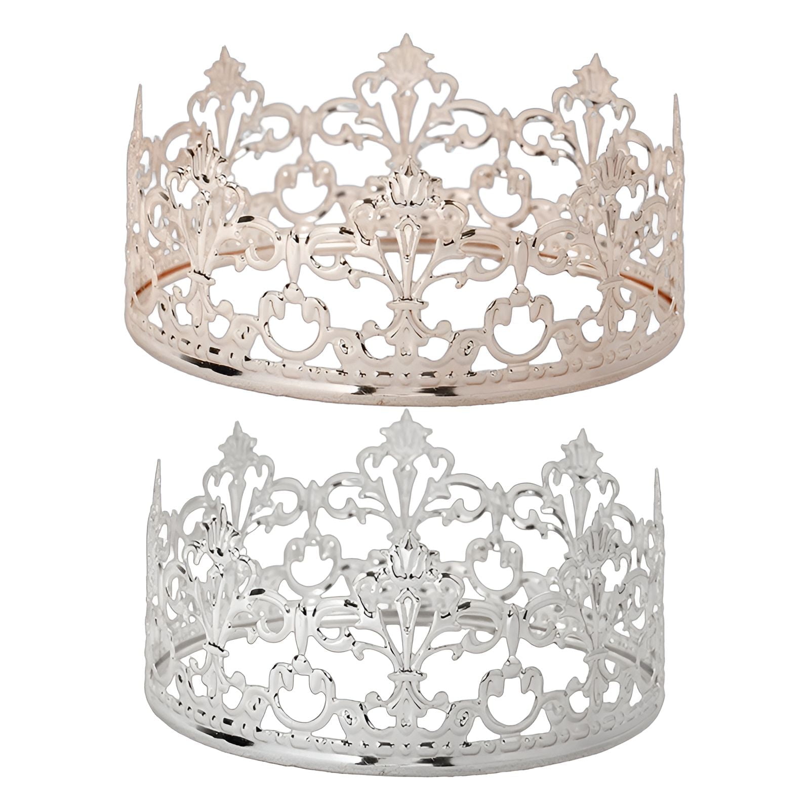 DESIGNICE 2Pcs Princess Crowns for Little Girls,Deeply Sculpted ...