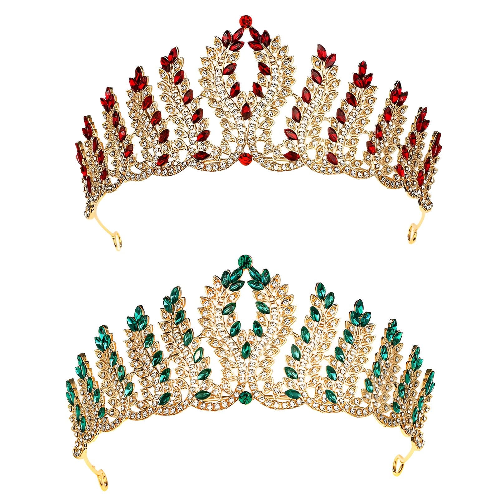 DESIGNICE 2Pcs Princess Crowns for Little Girls,Three-Dimensional ...