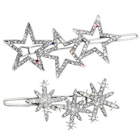 Star Hair Clips for Girls Women and Kids in Colorful Sparkling Styles