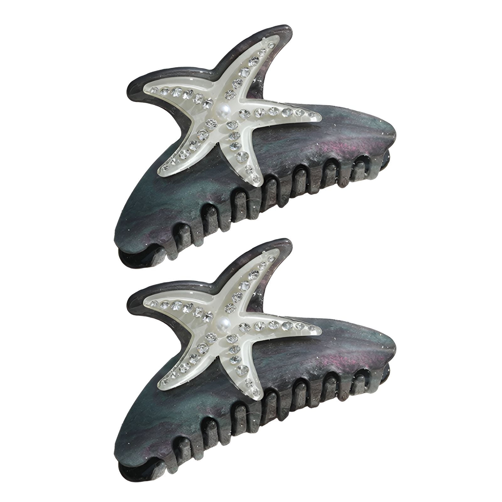 DESIGNICE 2Pcs Stars Hair Clips,Effortless Style Stars Claw Clip,Trendy ...