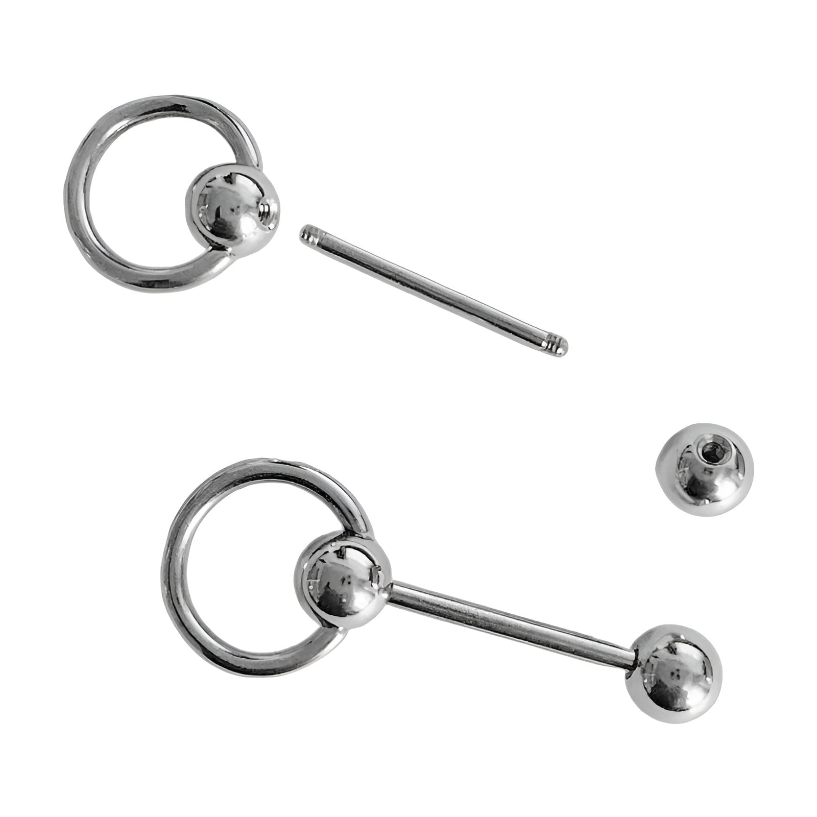 DESIGNICE 2Pcs Tongue Rings,Glossy Texture and Long-Term Vibrance Tongue Piercing Jewelry,Rust ...