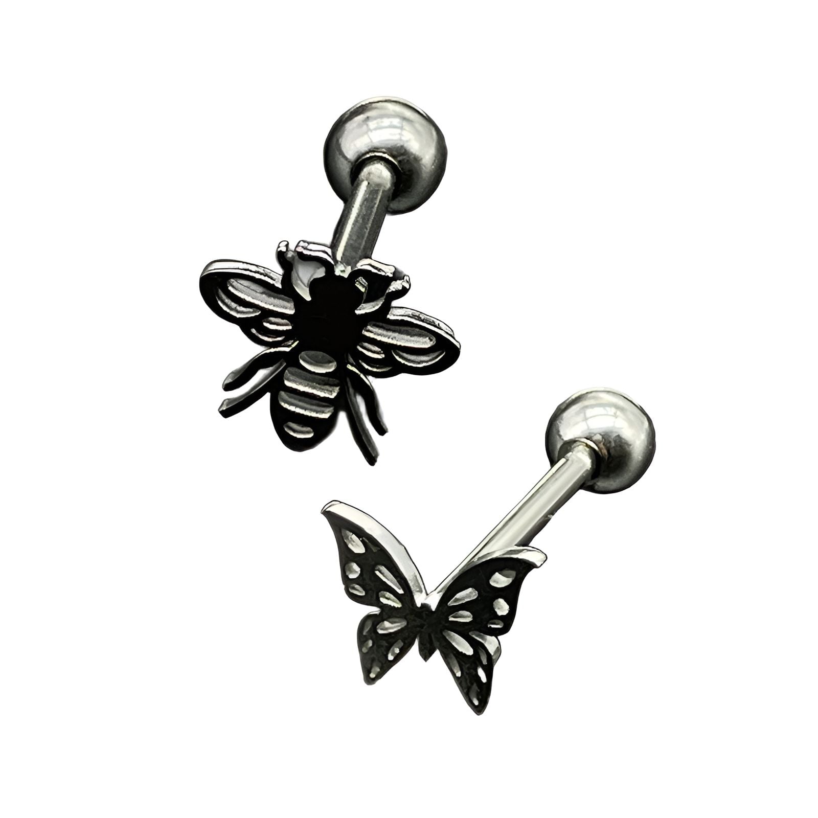 DESIGNICE 2Pcs Tongue Rings,Hot and Cold Condition Resilience Tongue ...