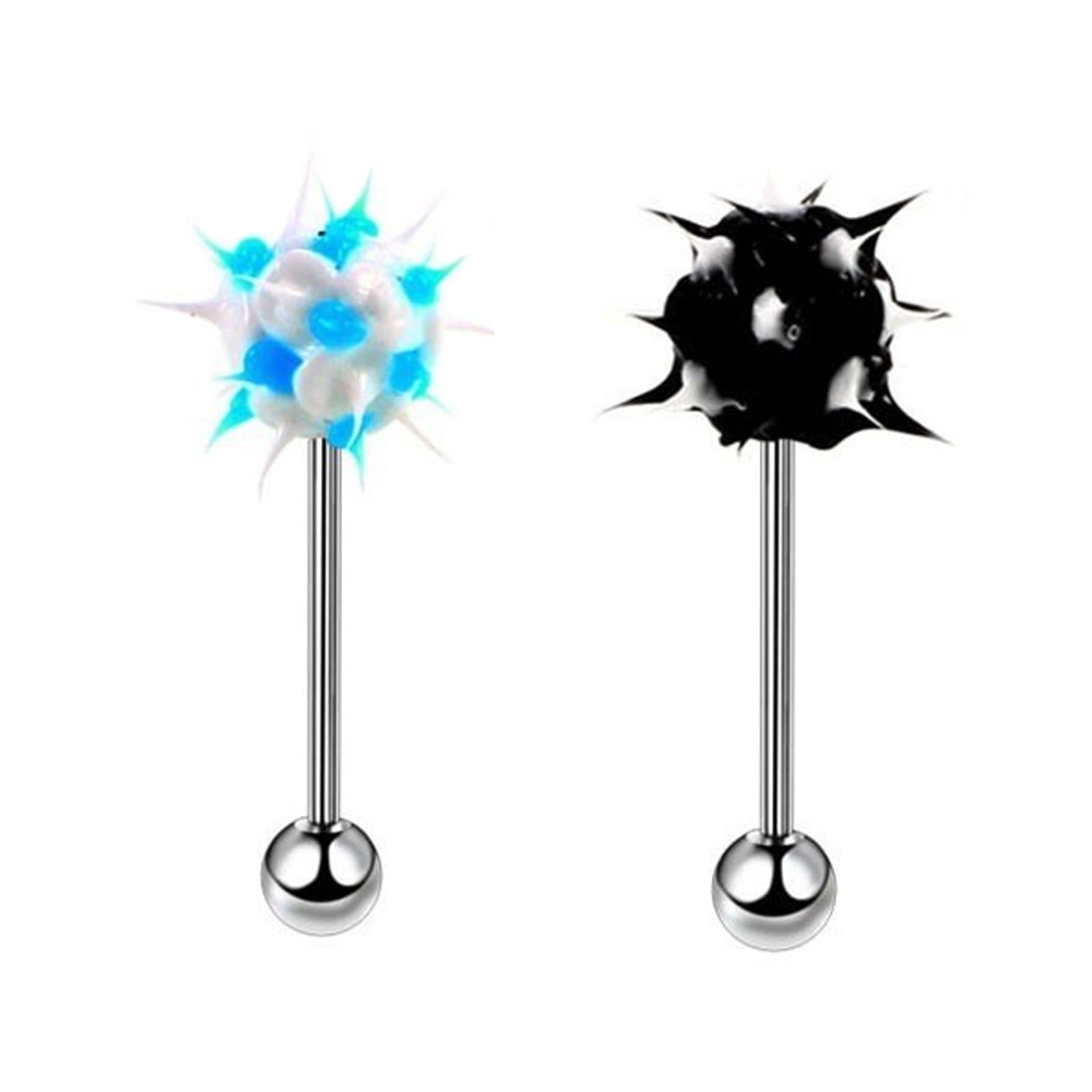 DESIGNICE 2Pcs Tongue Rings,Piercing Jewelry,Body Jewelry,Style269 ...