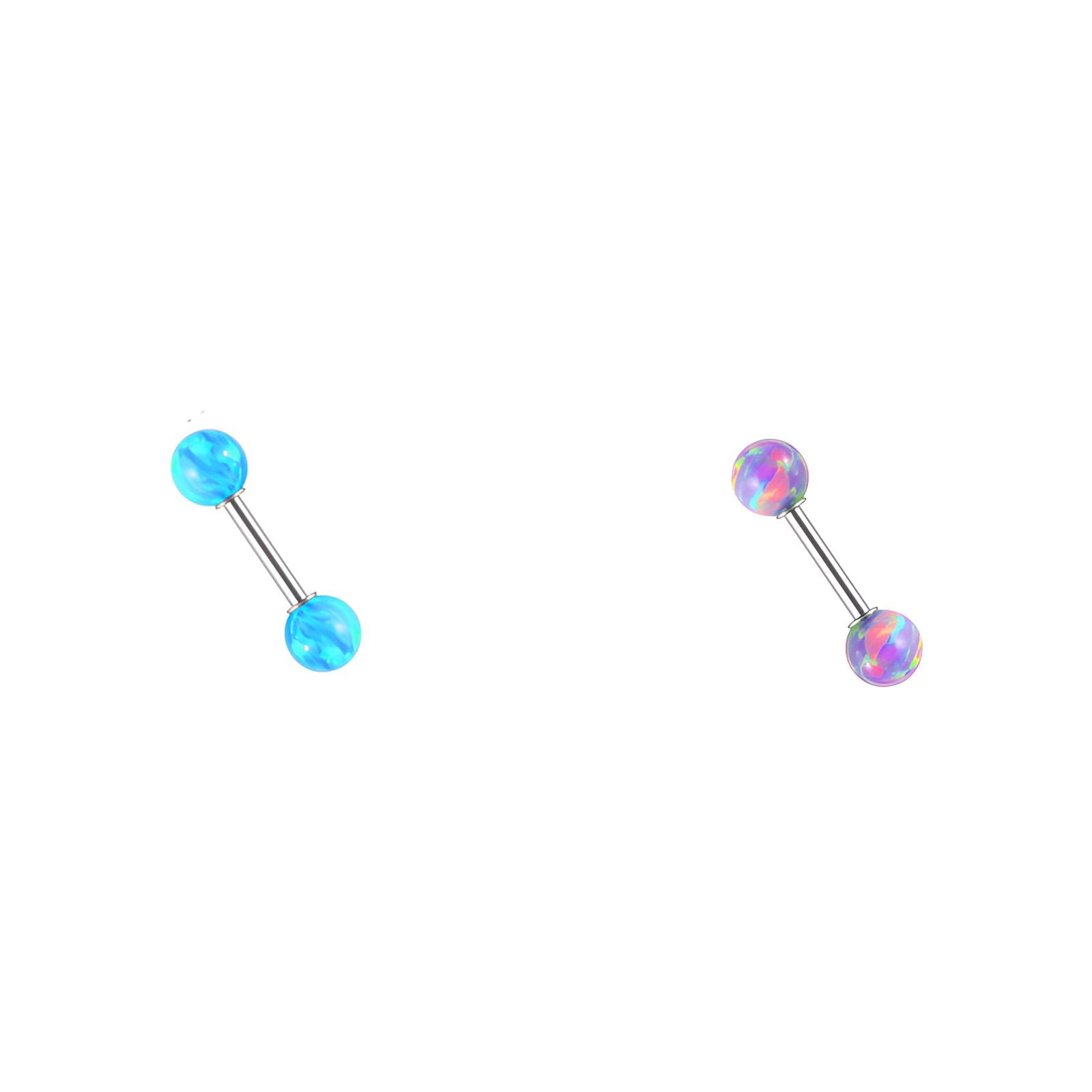 DESIGNICE 2Pcs Tongue Rings,Refined Form Easy Carry Piercing Jewelry ...