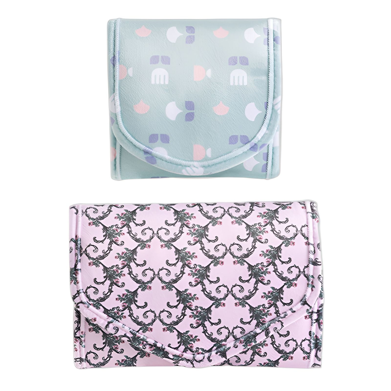 DESIGNICE 2Pcs Travel Jewelry Case,Layered Anti-Shock Padding Jewelry ...