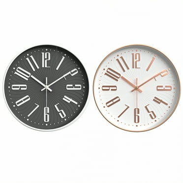 Skil Craft Slimline Wall Clock, 12/24 Hour, Bronze Frame, Quartz ...