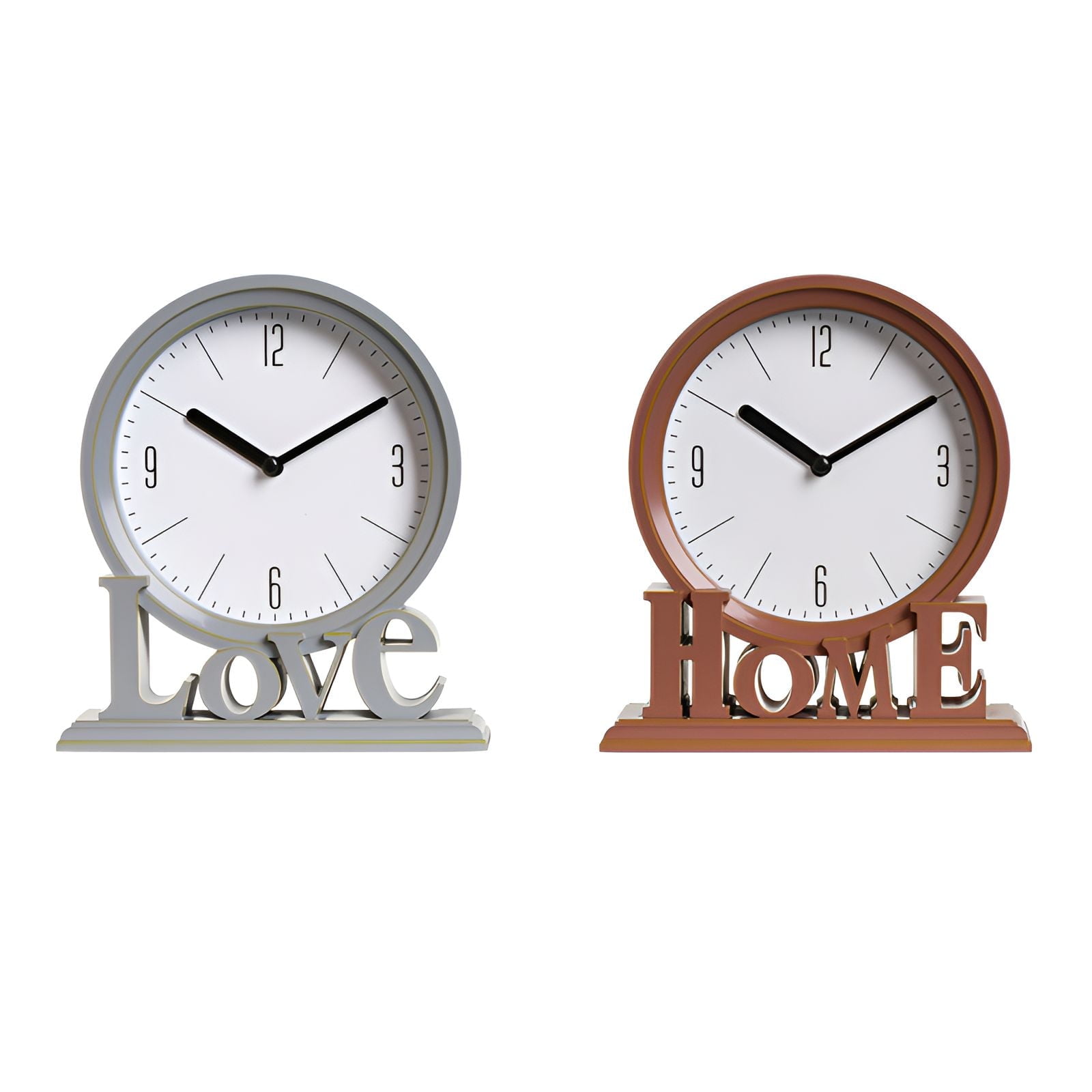DESIGNICE 2Pcs Wall Clock,Modern Craft Modern Wall Clock,Retro Feel ...