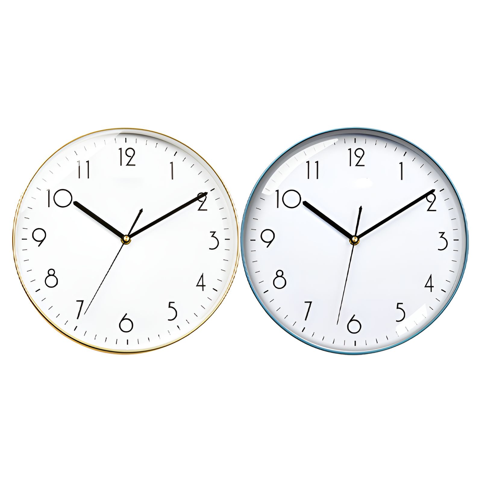 DESIGNICE 2Pcs Wall Clock,Precision Mechanism Modern Wall Clock,Smooth ...