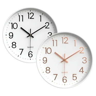 Lorell 14-1/2" Self-Set Wall Clock Analog - Quartz - White Main Dial ...