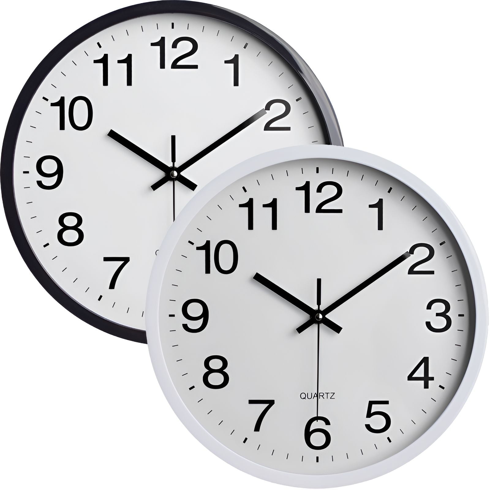 DESIGNICE 2Pcs Wall Clock,Simple Design Modern Wall Clock,Timeless ...