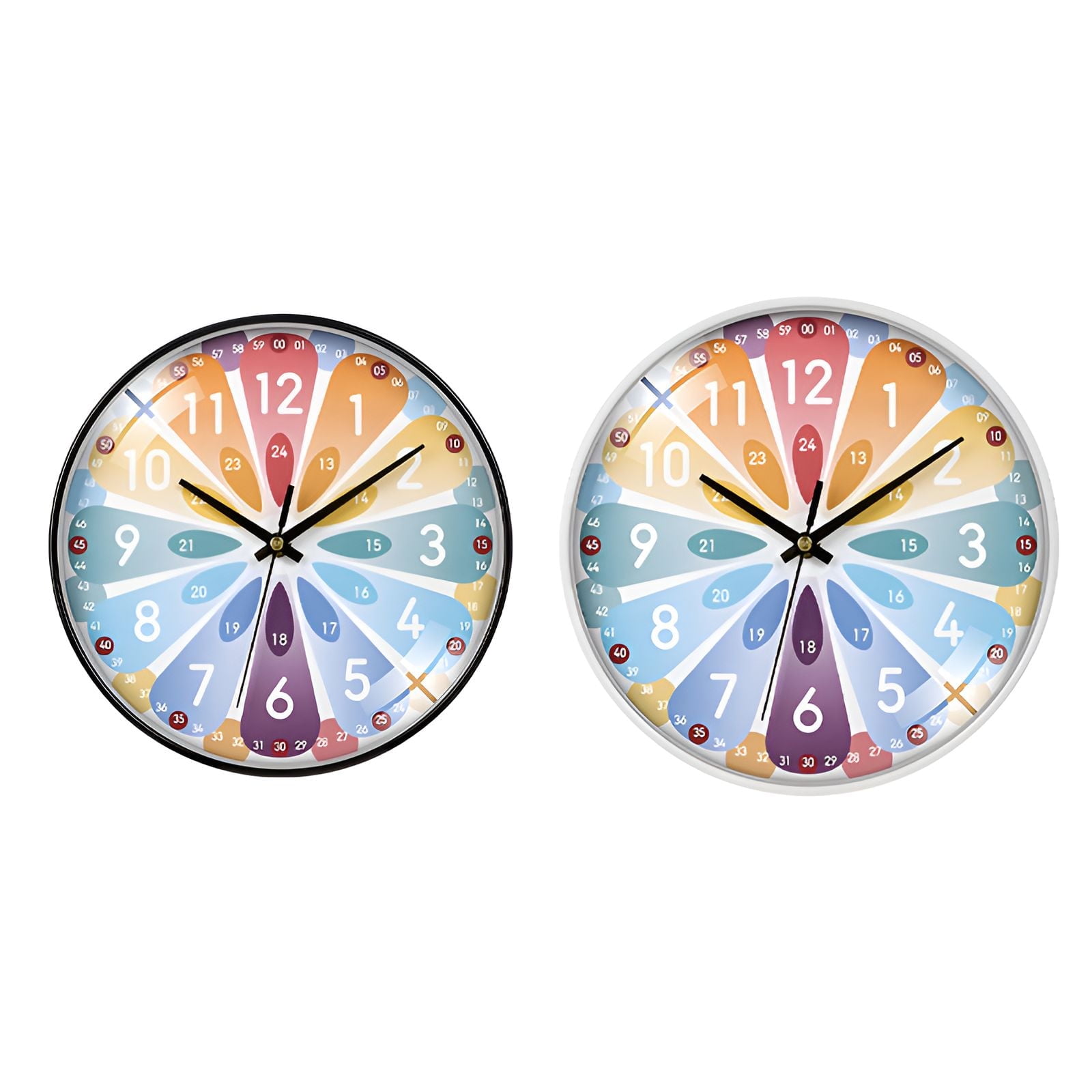 DESIGNICE 2Pcs Wall Clock,Timeless Minimalist Layout Modern Wall Clock ...