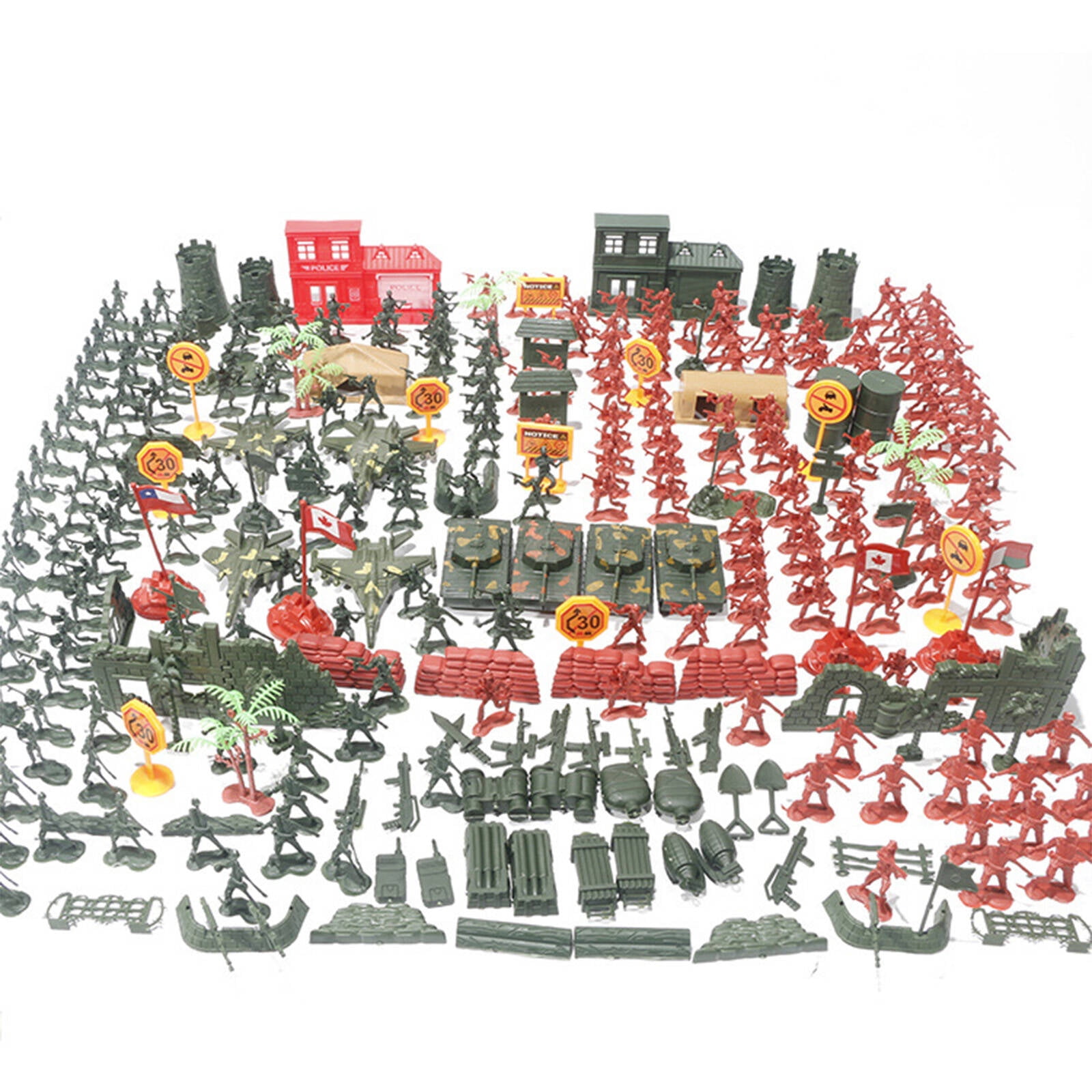 DESIGNICE 330 Pcs Army Men,4Cm Carefully Carved Army Men Action Figures ...
