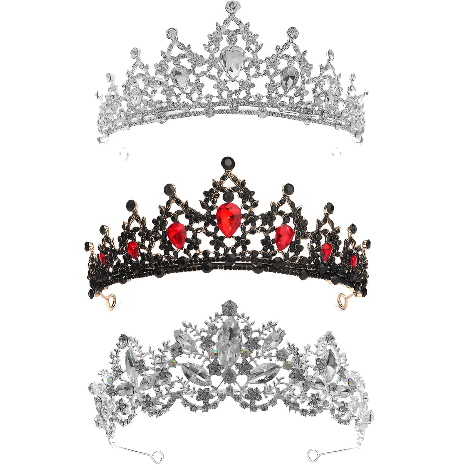 DESIGNICE 3Pcs Birthday Crown,Interwoven Layered Lines Crown Cake ...