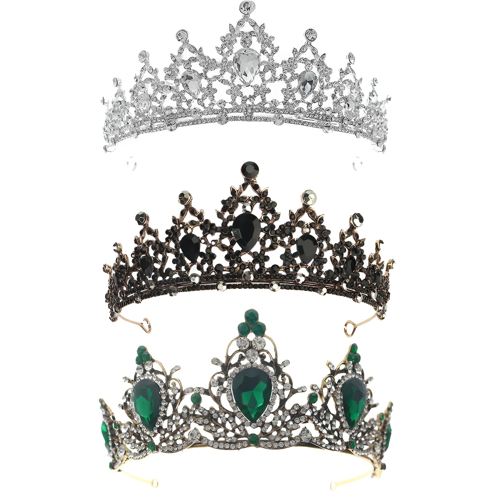 DESIGNICE 3Pcs Birthday Crown for Girls,Three-Dimensional Jewelry Glow ...