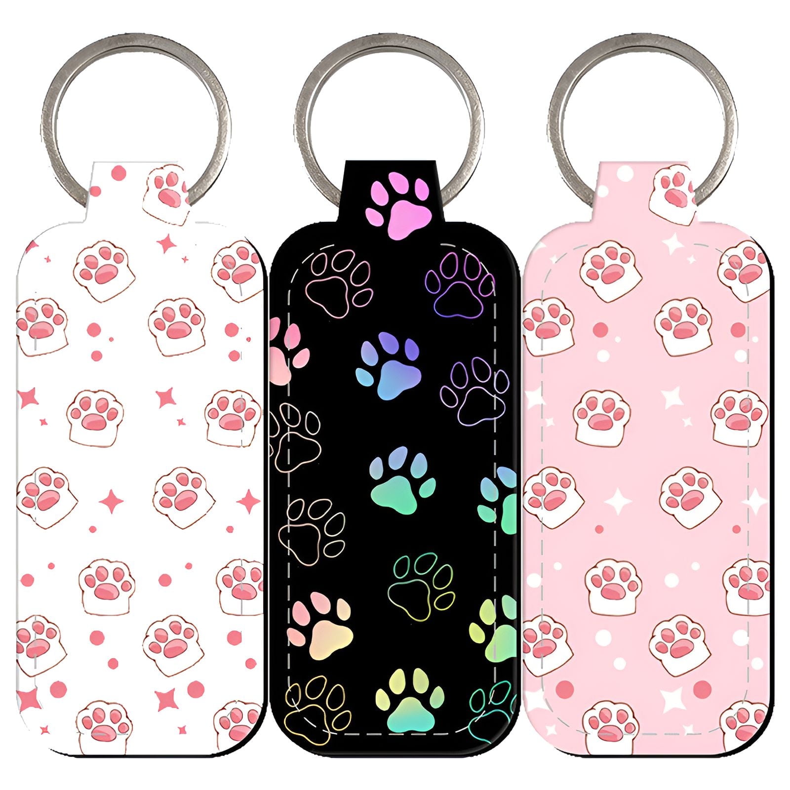 DESIGNICE 3Pcs Chapstick Holder Key Chain, Chapstick Holder Key Chain ...