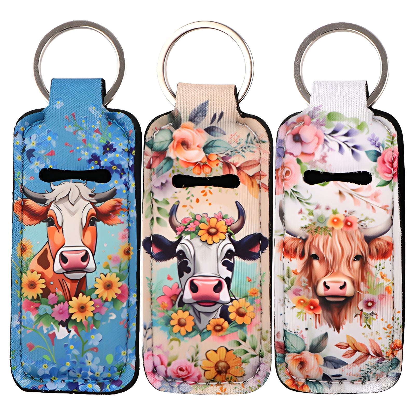 DESIGNICE 3Pcs Chapstick Holder Key Chain, Keychain Accessories ...