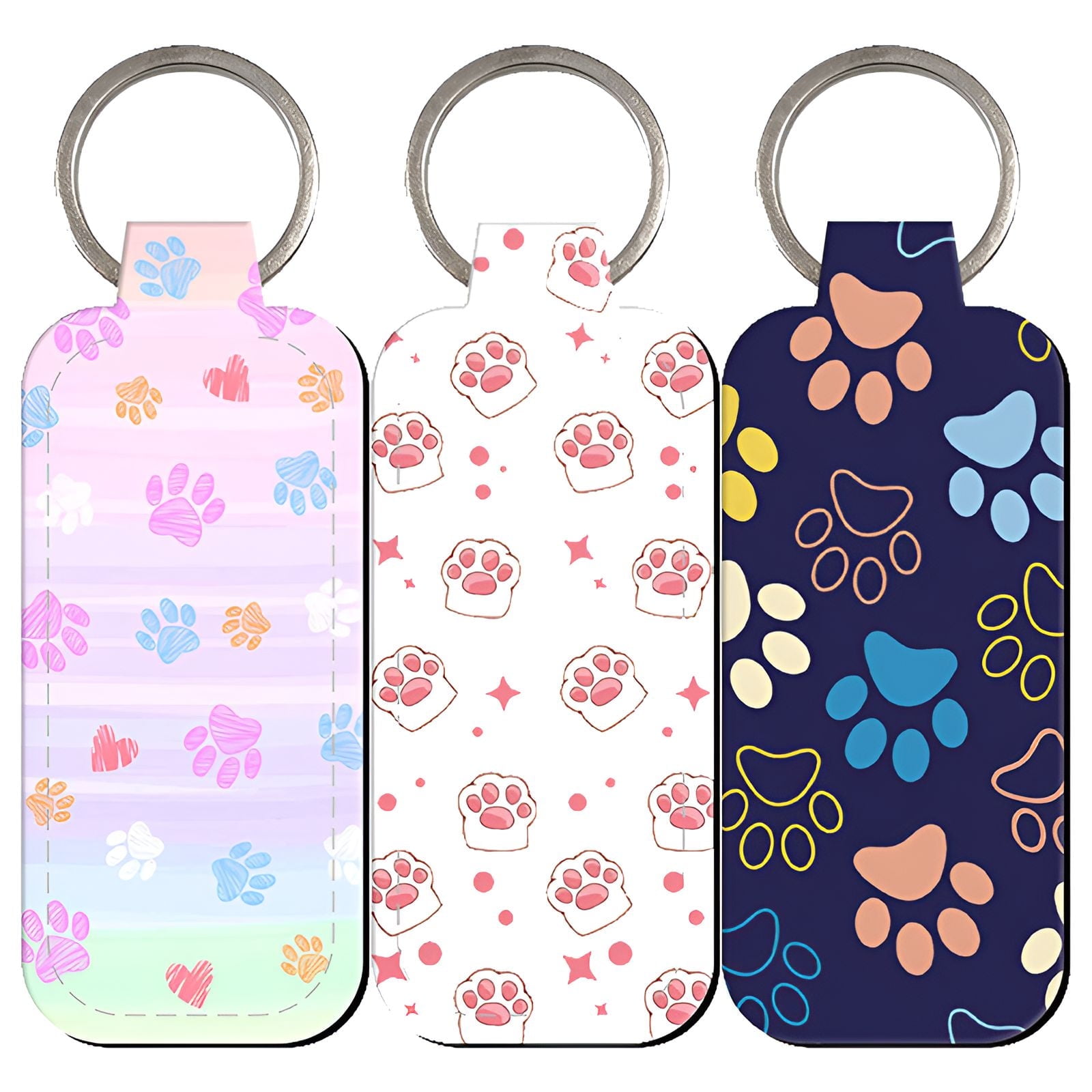 DESIGNICE 3Pcs Chapstick Holder Key Chain, Cute Keychains for Women,Key ...